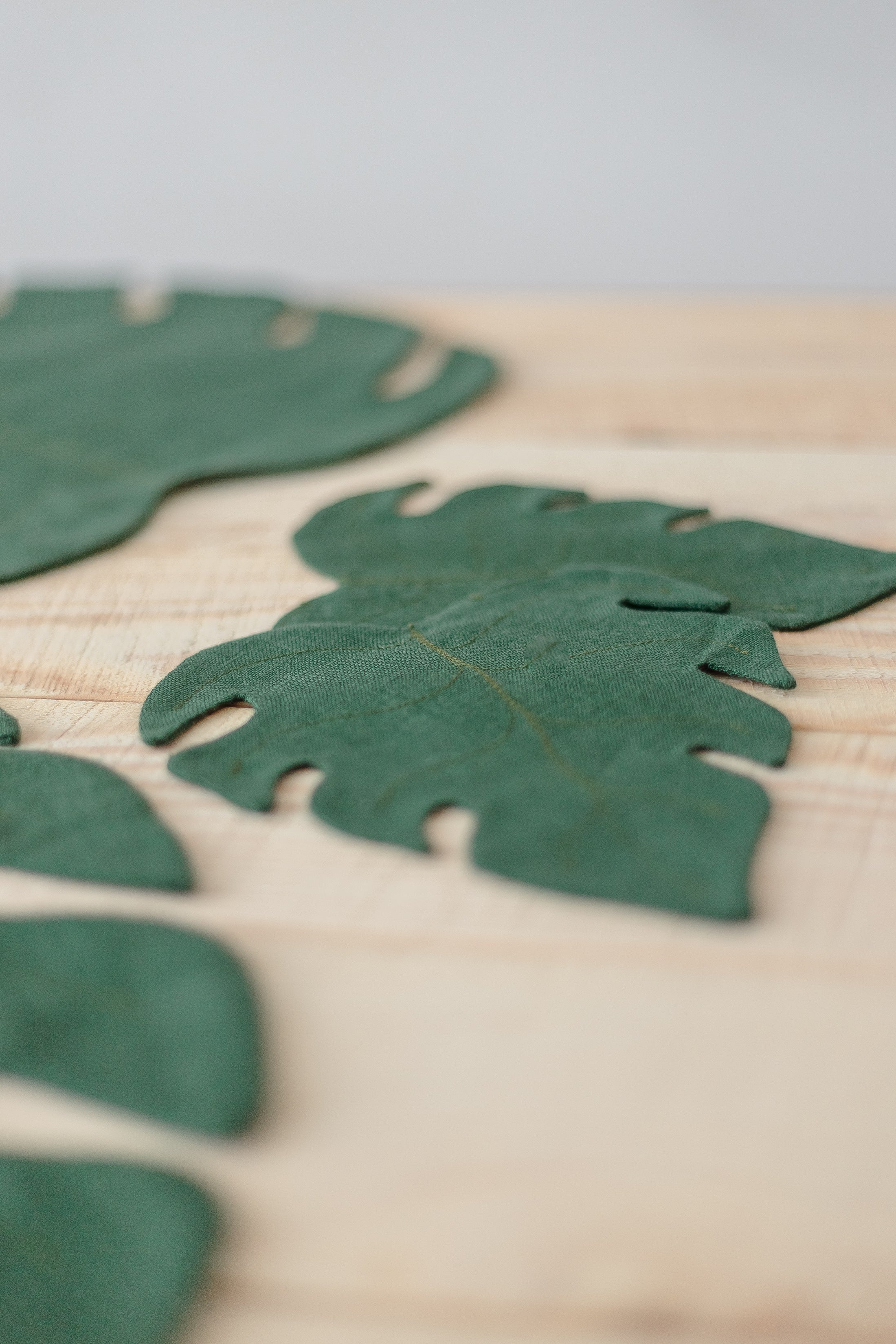 Linen Monstera Leaf Coasters set of 2 – March6teen